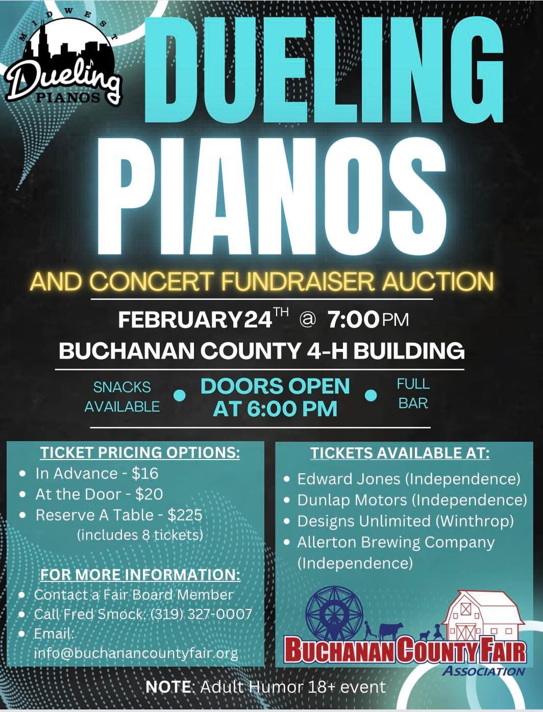 Dueling Pianos | Buchanan County Fair Association
